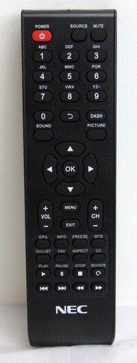 NEC Oem Replacement Tv Remote Control | Remote Control