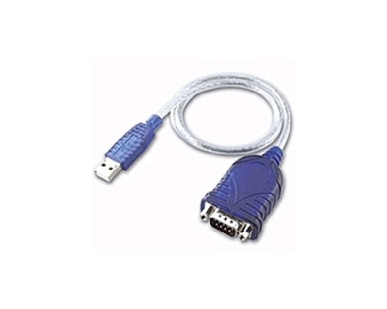 C2G 26886 USB to DB9 Serial RS232 Adapter Cable  Blue (1.5 Feet  0.45 Meters)