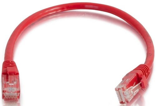 C2G 27181 Cat6 Cable - Snagless Unshielded Ethernet Network Patch Cable  Red (3 Feet  0.91 Meters)