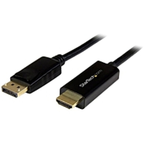 StarTech. com DP2HDMM2MB DisplayPort to HDMI converter cable - 6.5 ft (2m) - DP to HDMI adapter with built-in cable - (M / M) Ultra HD 4K