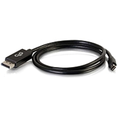C2G 54302 Mini DisplayPort to DisplayPort Adapter Cable M/M  4K UHD Compatible  Black (10 Feet  3.04 Meters)