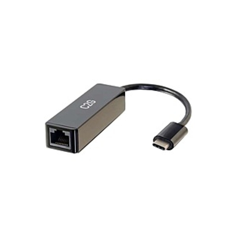 C2G 29826 USB-C to Ethernet Network Adapter  Black