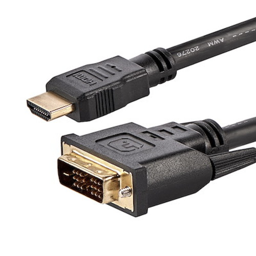 StarTech. com HDMIDVIMM6 HDMI to DVI Cable - 6 ft / 2m - HDMI to DVI-D Cable - HDMI Monitor Cable - HDMI to DVI Adapter Cable
