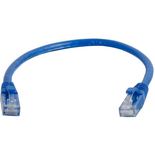 C2G 03977 Cat6 Cable - Snagless Unshielded Ethernet Network Patch Cable  Blue (9 Feet  2.74 Meters)