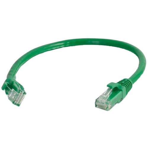 C2G 03994 Cat6 Cable - Snagless Unshielded Ethernet Network Patch Cable  Green (12 Feet  3.65 Meters)