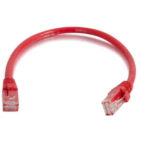 C2G 04001 Cat6 Cable - Snagless Unshielded Ethernet Network Patch Cable  Red (8 Feet  2.43 Meters)