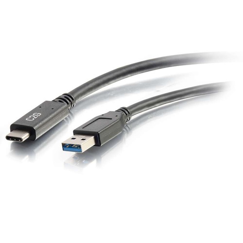 C2G 28832 USB 3.0 USB-C to USB-A Cable M/M  Black (USB IF Certified) (6 Feet  1.82 Meters)