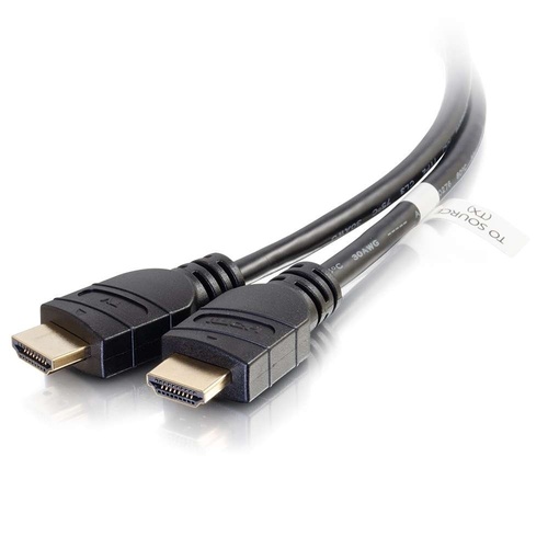 C2G 41414 4K Active High Speed HDMI Cable  4K 60Hz  In-Wall CL3-Rated  Black (35 Feet  10.66 Meters)