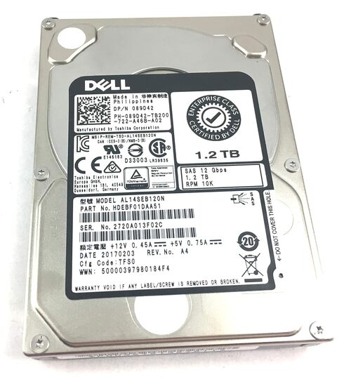 Click here for DELL 89D42-DEL - Dell 89D42 1.2TB 12Gbps 10.5K 2.5... prices