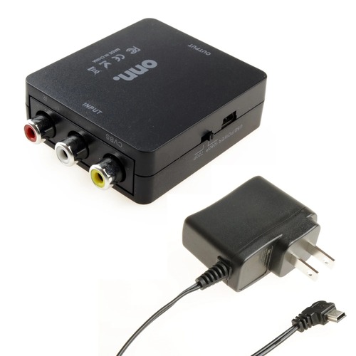 Click here for Onn 100008629 Composite AV to HDMI Adapter - Black... prices