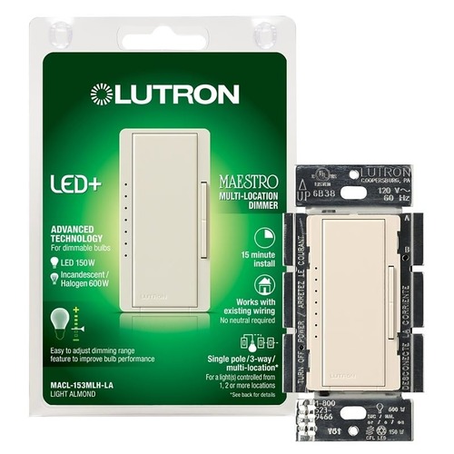 Click here for Lutron Maestro MACL-153MLH-LA Light Switch - Light... prices
