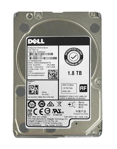 Click here for Dell VJ7CD 1.8TB Hard Drive - 10k SAS-12 GBPS - 2.... prices