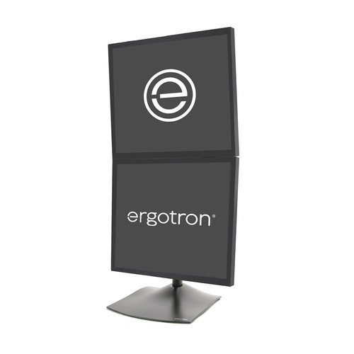 Ergotron 33-091-200 DS100 Dual-Monitor Desk Stand  Vertical (black)