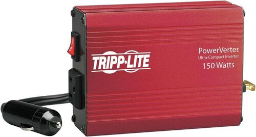 Tripp Lite 150 W Car Power Inverter with 1 Outlet  Auto Inverter  Ultra Compact (PV150)