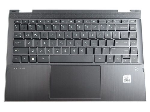 Click here for HP L96524-001 Laptop Upper Case Palmrest US Keyboa... prices