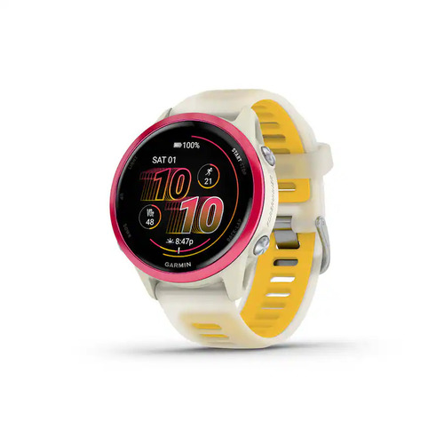 Garmin - Forerunner 570 - 42MM - Translucent bone/mango