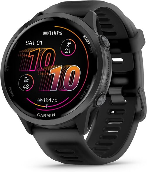 Garmin - Forerunner 570 - 47MM - Translucent black/black