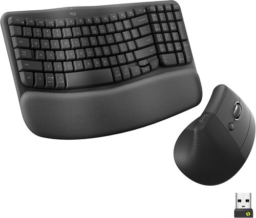 Click here for Logitech Wave Keys & Lift Vertical Mouse Ergonomic... prices